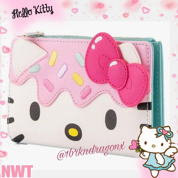 Hello Kitty | Bags | Nwt Hello Kitty Wallet Cupcake Samrio Loungefly ...